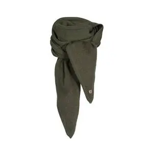 TIRILLM Ayla Small Neck Scarf In Soft Pure Cashmere, Olive - Green