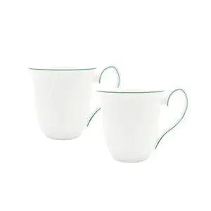 Twig New York Amelie Forest Set Of Two Mugs - Green