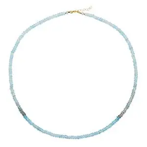 BOMBYX HOUSE Moss Aquamarine Ombre Necklace - Blue