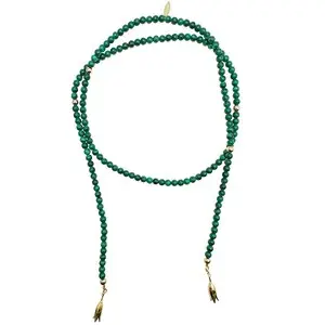 FARRA Malachite Open Ended Versatile Necklace