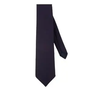 LE COLONEL Midnight Italian Wool Tie - Blue