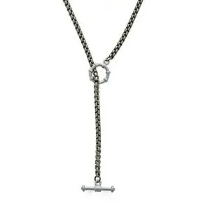 LONI PAUL JEWELRY Box Chain Lariat Necklace-bracelet - Silver