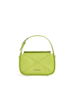 ORANGE CUBE Classic Mosaic Box Bag Lime - Green