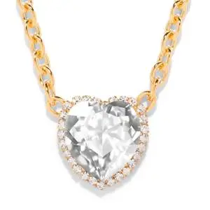 THE PINK REEF Neutrals G Ocean Necklace In Crystal - Pink