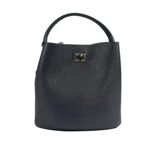 HAMEL ATELIER Riva Leather Crossbody Bag Navy - Blue