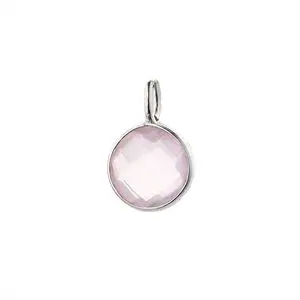 GODDESS CHARMS Pink / Silver Rose Quartz Power Stone Silver - Pink/silver
