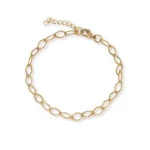A WEATHERED PENNY Ines Cable Bracelet - Gold