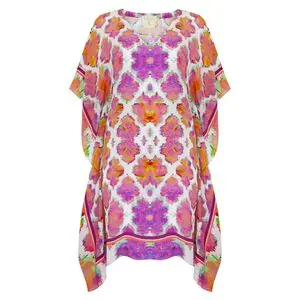 SOPHIA ALEXIA Neutrals Sunset Paradise Classic Silk Kaftan - Pink