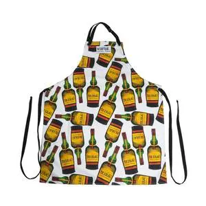 VIRTUE. Gold / Green / Black Beirão Cotton Apron - Gold/green/black