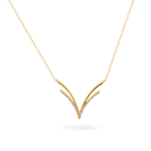 LUCY QUARTERMAINE Solid Empire Pendant With Graded Diamonds - Gold