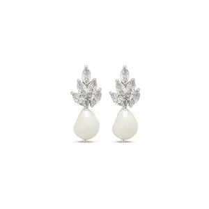 STEPHANIE BROWNE AUSTRALIA Bocheron Fresh Water Pearl Earrings - Silver