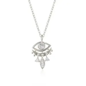SPERO LONDON Sterling Eye Evil Eye Pendant Necklace - Silver