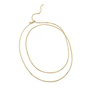 RETRO CHIC Aeolian Whispers Chain Necklace Plated - Gold
