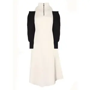 MIRIMALIST Arya Midi Dress Sleeves Off - White