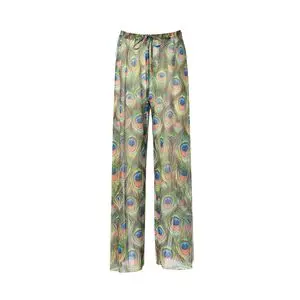 RODA SMARTSWIMWEAR Tan-through Mesh Lightweight Beach Pants Peacock Mayura - Blue