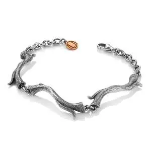UNALOE Sterling Arboreal Bracelet – Handmade Italian Nature Inspired Jewelry - Silver