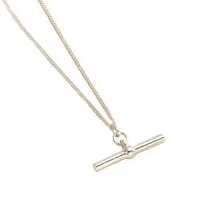 POSH TOTTY DESIGNS Sterling Large T-bar Necklace - Silver