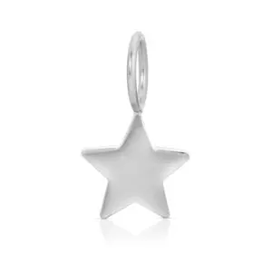 Maya Brenner Designs Charm Pendant Star White Gold - Silver
