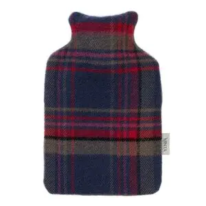 ARAMINTA CAMPBELL Highlands At Dusk Lambswool Hot Water Bottle - Blue