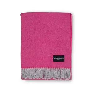 HEATING & PLUMBING LONDON Love Stories 100% Cashmere Blanket Cerise - Pink