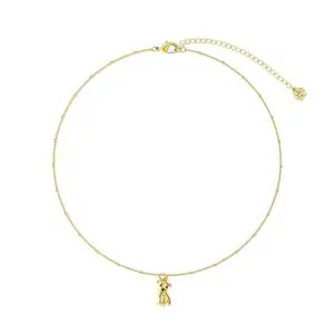CLOUD HAVEN Mini Pittie Sweetie Pendant In Truffle - Gold