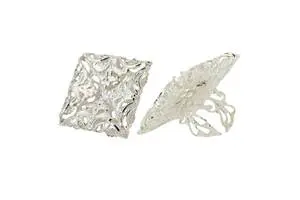 VICKISARGE Big Square Ring - Silver