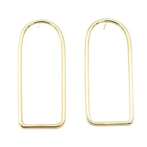 LALA SALAMA Geometric Rectangular Earrings