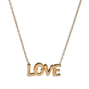 EBRU JEWELRY Love Letter Necklace - Gold
