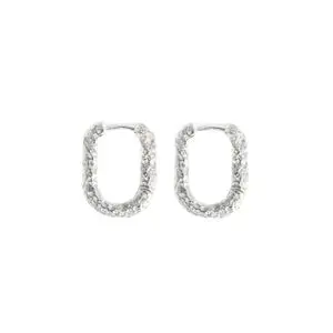 DAINTY LONDON Rockpool Hoops - Silver
