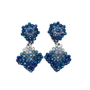 Fairchild Baldwin Teardrop Earrings Midnight Shimmer - Blue