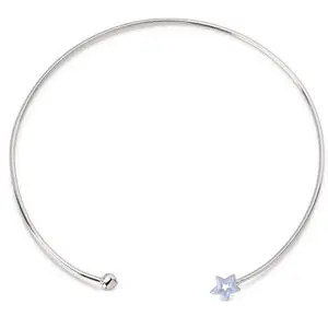 DOLCETTO DESIGNS Cometa Enamel Star Choker Recycled - Silver