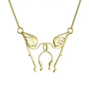 LEE RENEE Flamingo Necklace - Gold