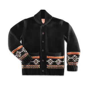 &SONS TRADING CO Homestead Cardigan Charcoal - Blue