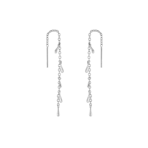 LUCY QUARTERMAINE Drop Feeder Earrings - Silver