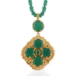 EMMA CHAPMAN JEWELS Venise Onyx Pendant - Green