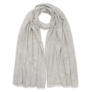 ANTRA DESIGNS Grey / Silver The Herringbone Stripe Silver Grey And Ivory