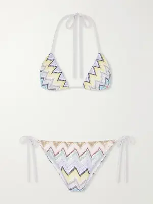 Missoni Mare Striped Crochet-knit Bikini - Multi