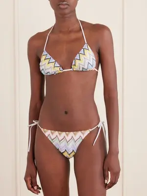 Missoni Mare Striped Crochet-knit Bikini
