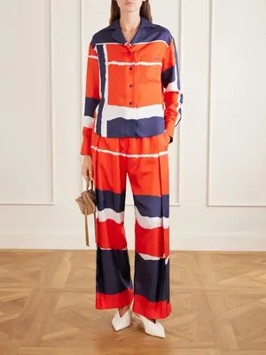 Loewe Printed Silk-twill Blouse