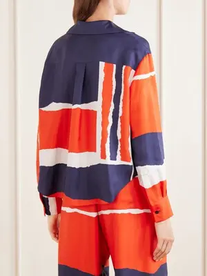 Loewe Printed Silk-twill Blouse