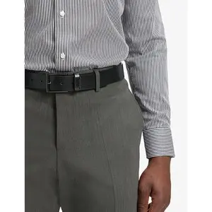 BOSS Branded-buckle Leather Belt