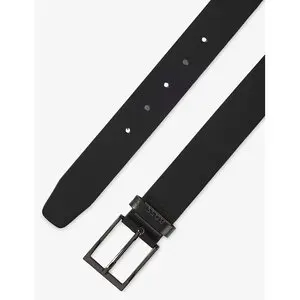BOSS Branded-buckle Leather Belt