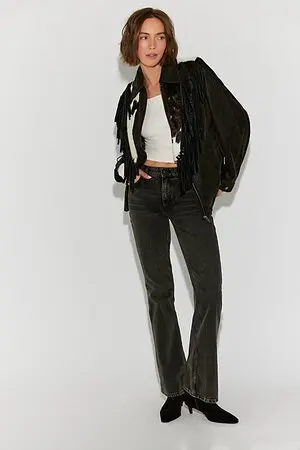 UNDERSTATED LEATHER Terra Fringe Collar At