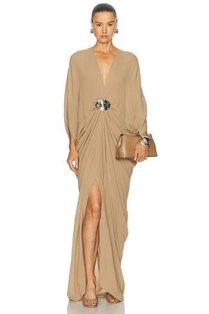 Silvia Tcherassi Fiore Tunic Dress - Sand