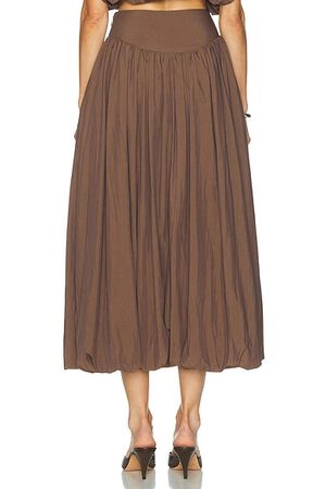 NICHOLAS Zaira Bubble Skirt - Chocolate