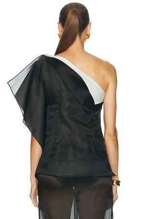 RÓHE Sculptural Double Layered Top