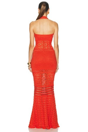Retrofete Peggie Crochet Dress - Geranium