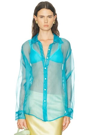 Sprwmn Oversized Shirt - Turquoise