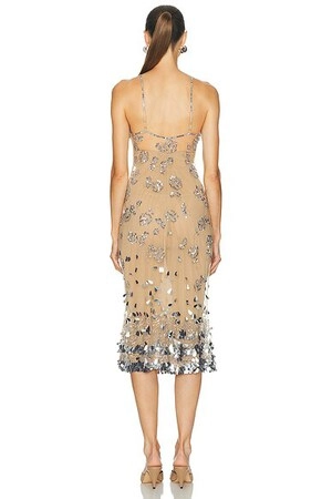 MIRROR PALAIS Sequined Midi Dress