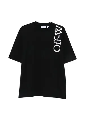 Off-White Vertical Bookish Skate Cotton T-shirt - Black